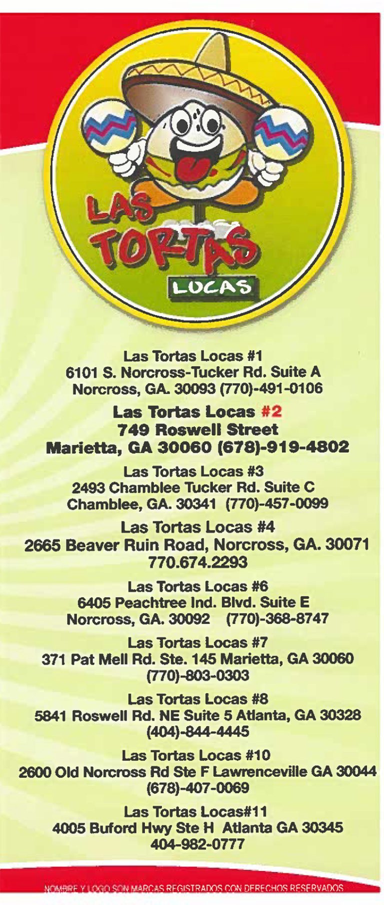 Las Tortas Locas – SCANLY.MENU