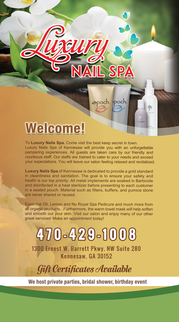 LUXURY NAIL SPA – SCANLY.MENU