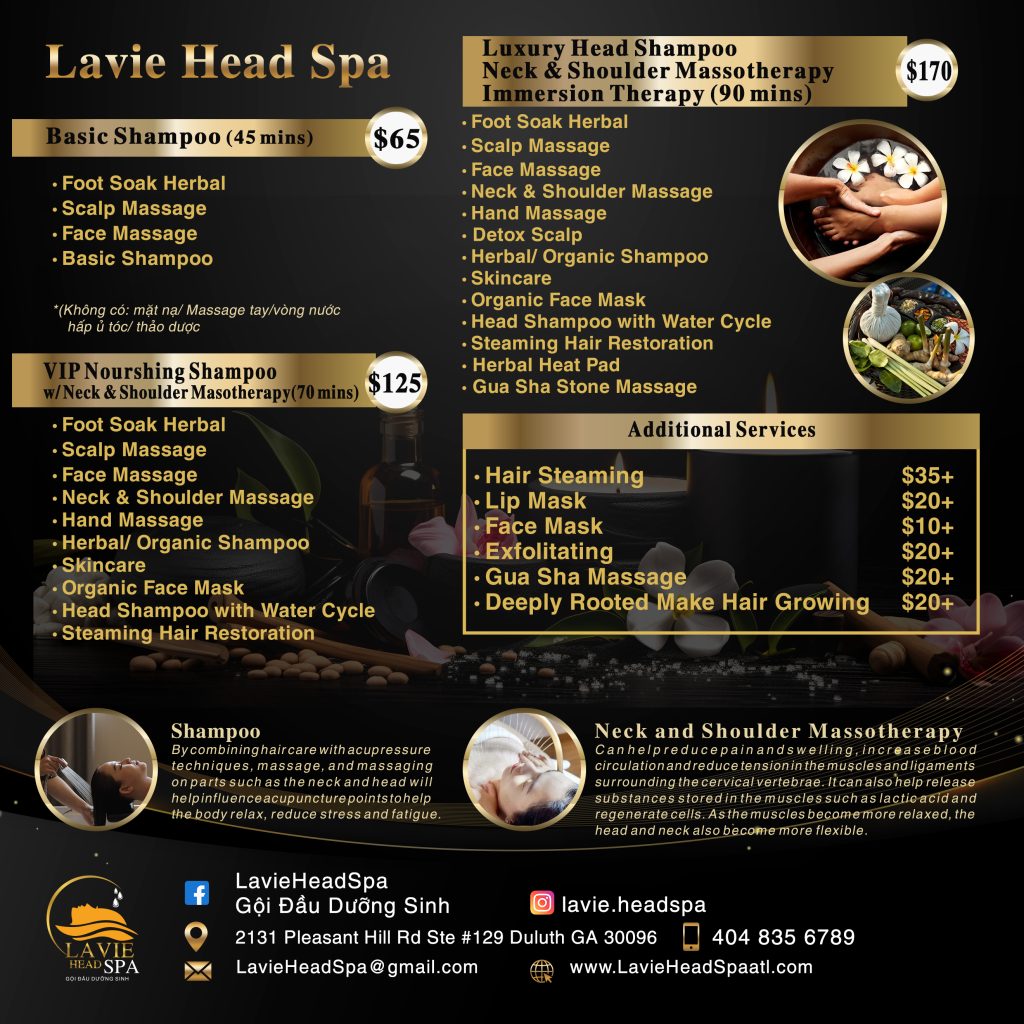 Lavie Head Spa Atlanta – SCANLY.MENU